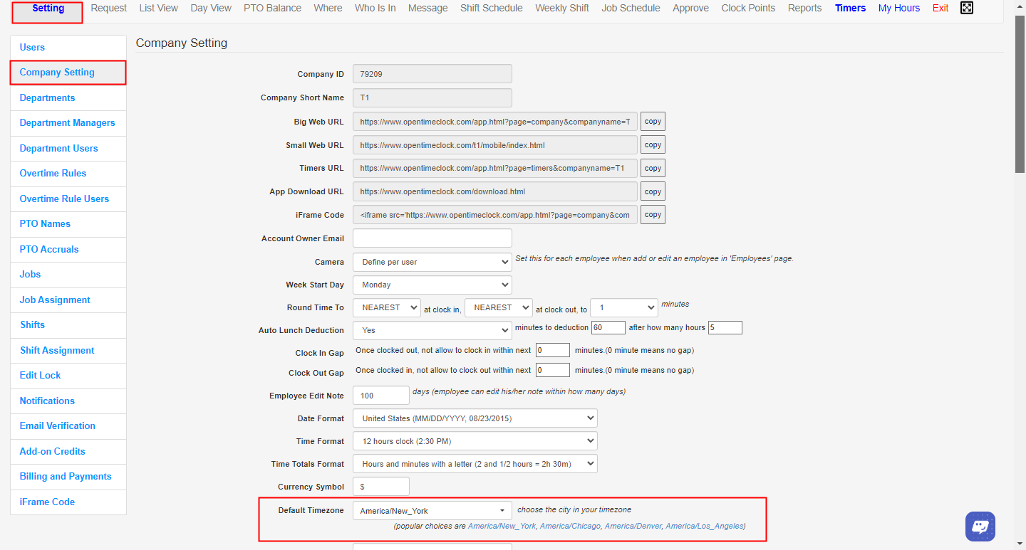 How to Edit Timezone